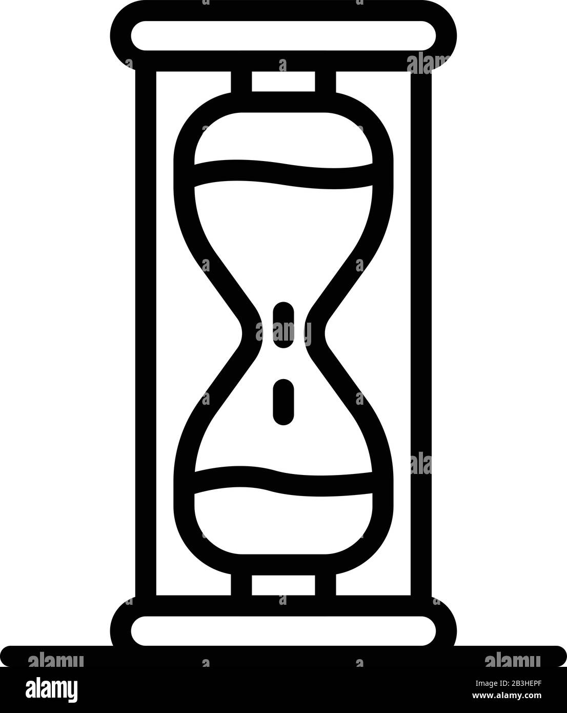 Hourglass icon, outline style Stock Vector Image & Art - Alamy