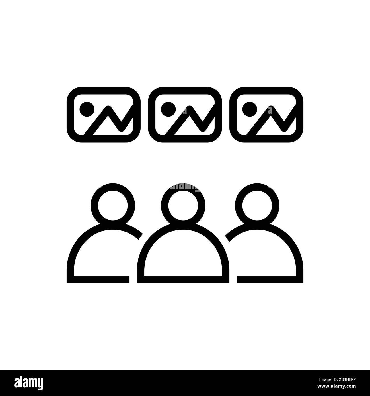 Exhibition icon Stock Vector Images - Alamy