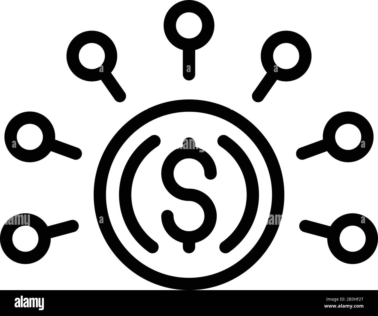 Money loan scheme icon, outline style Stock Vector Image & Art - Alamy