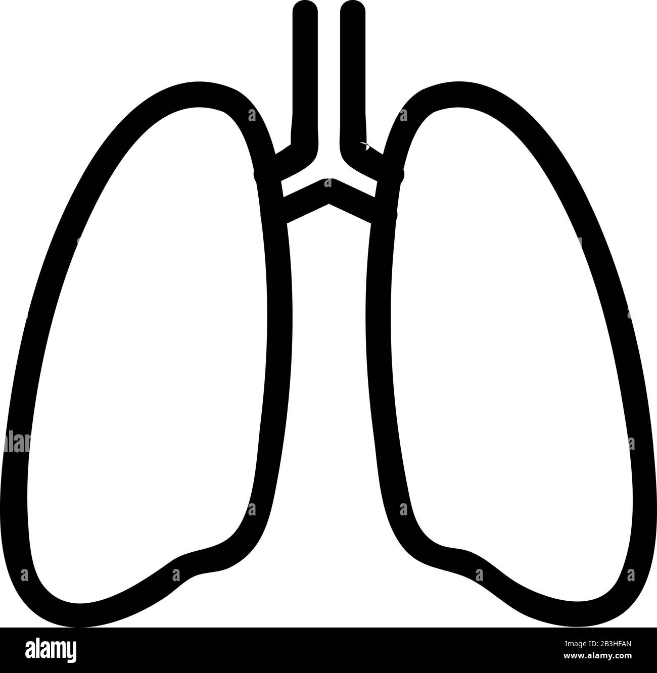 breath icon vector. Isolated contour symbol illustration Stock Vector ...