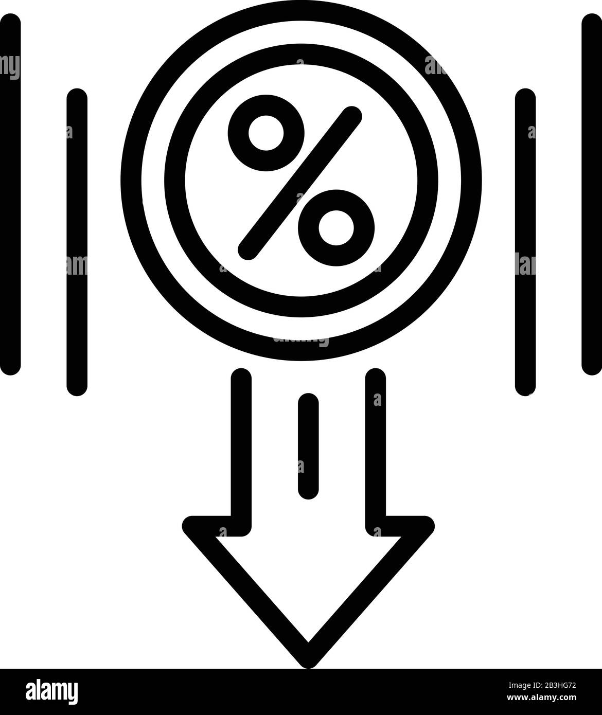 Money loan percent icon, outline style Stock Vector Image & Art - Alamy