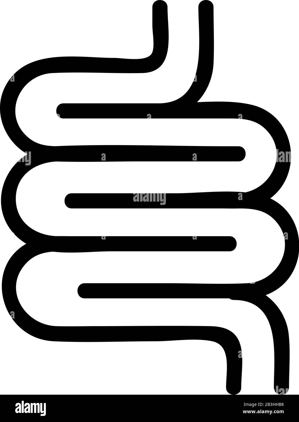 gut icon vector. Isolated contour symbol illustration Stock Vector ...