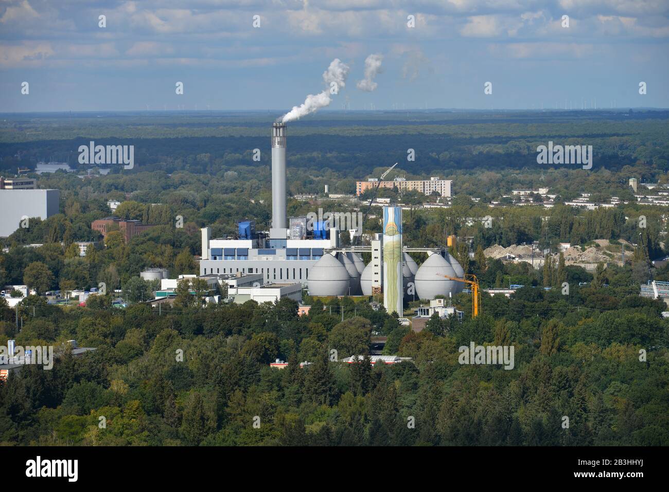 Klaerwerk, Freiheit, Ruhleben, Spandau, Berlin, Deutschland Stock Photo ...