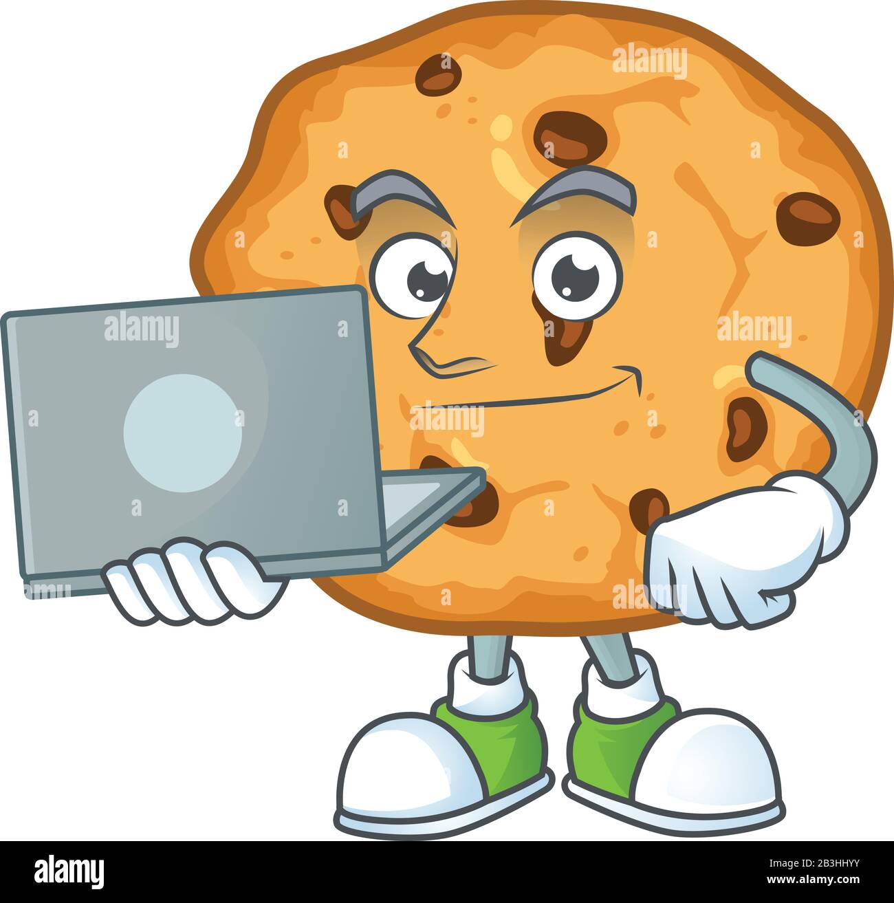 Cookies chocolate chips icon cartoon Stock Vector Images - Alamy