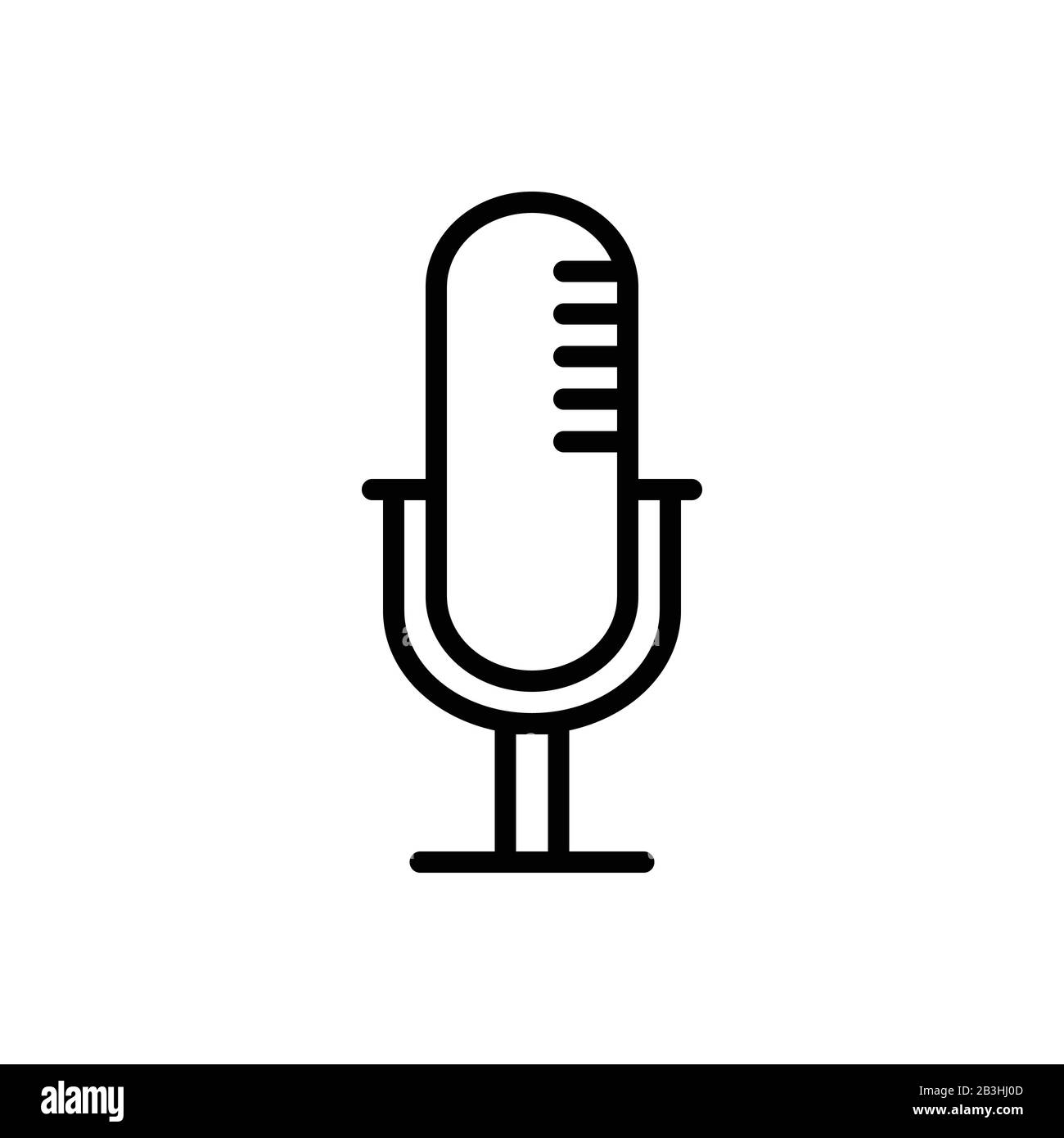 Mike vector vectors Black and White Stock Photos & Images - Alamy