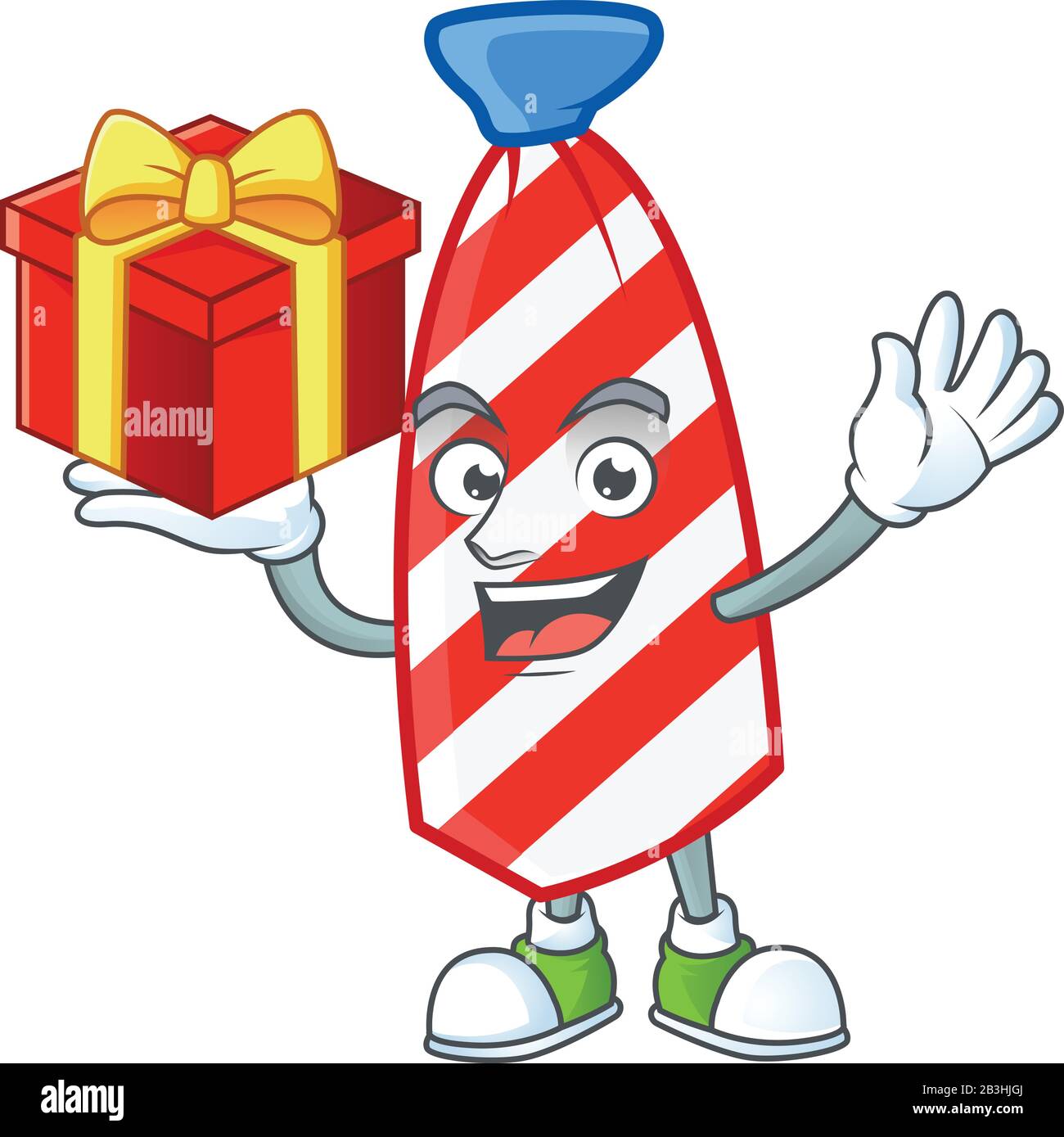 Cartoon red blue striped necktie hi-res stock photography and images ...