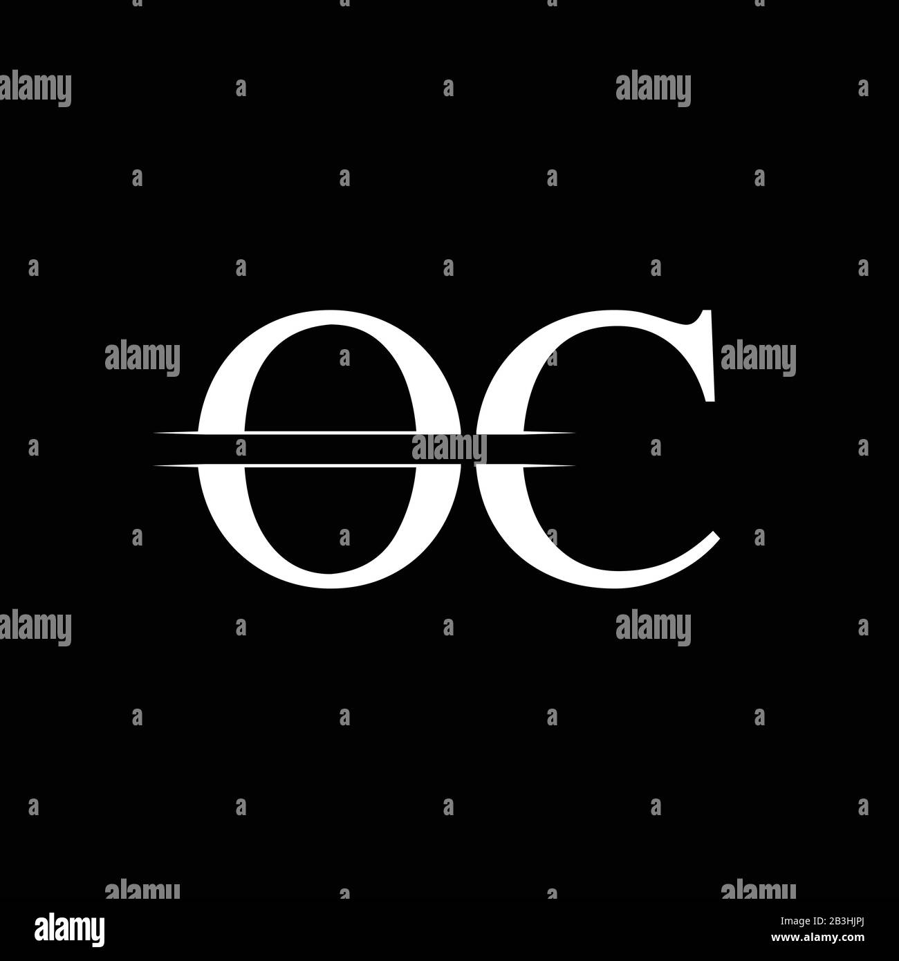 Initial Monogram Letter OC Logo Design Vector Template. OC Letter Logo ...