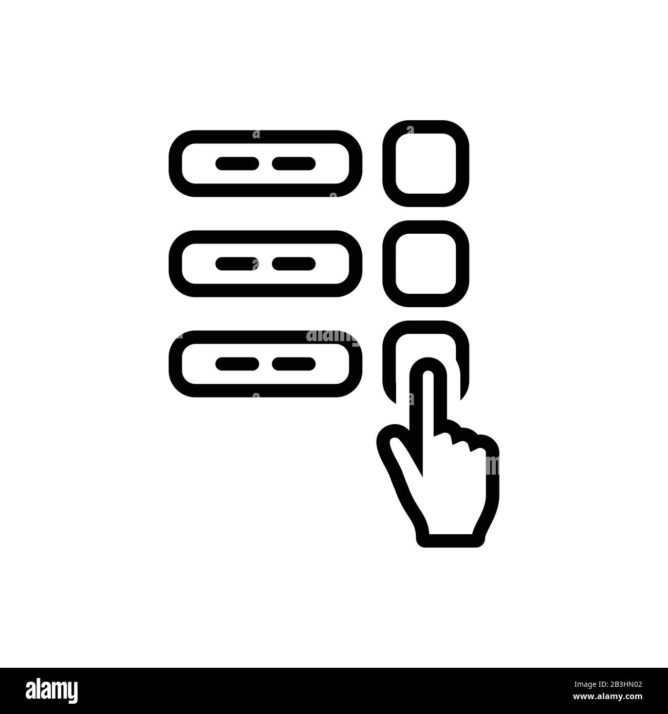 Finger poll icon Stock Vector Image & Art - Alamy