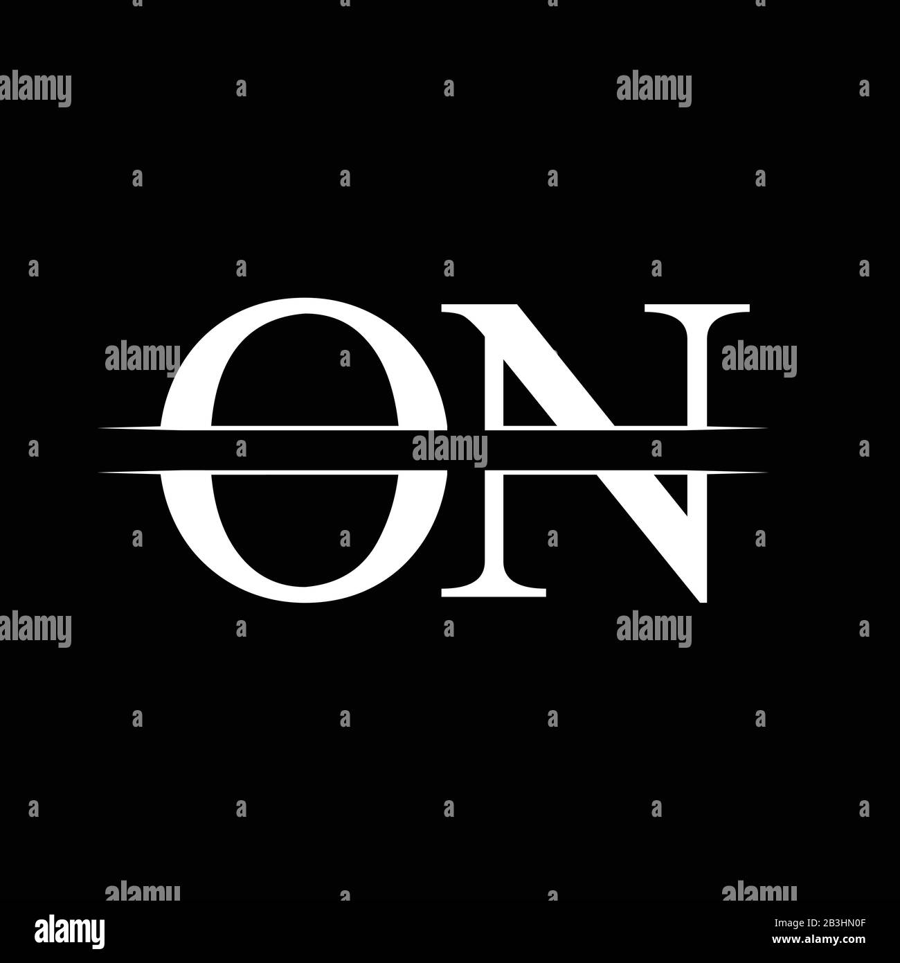 On logo vector vectors hi-res stock photography and images - Alamy