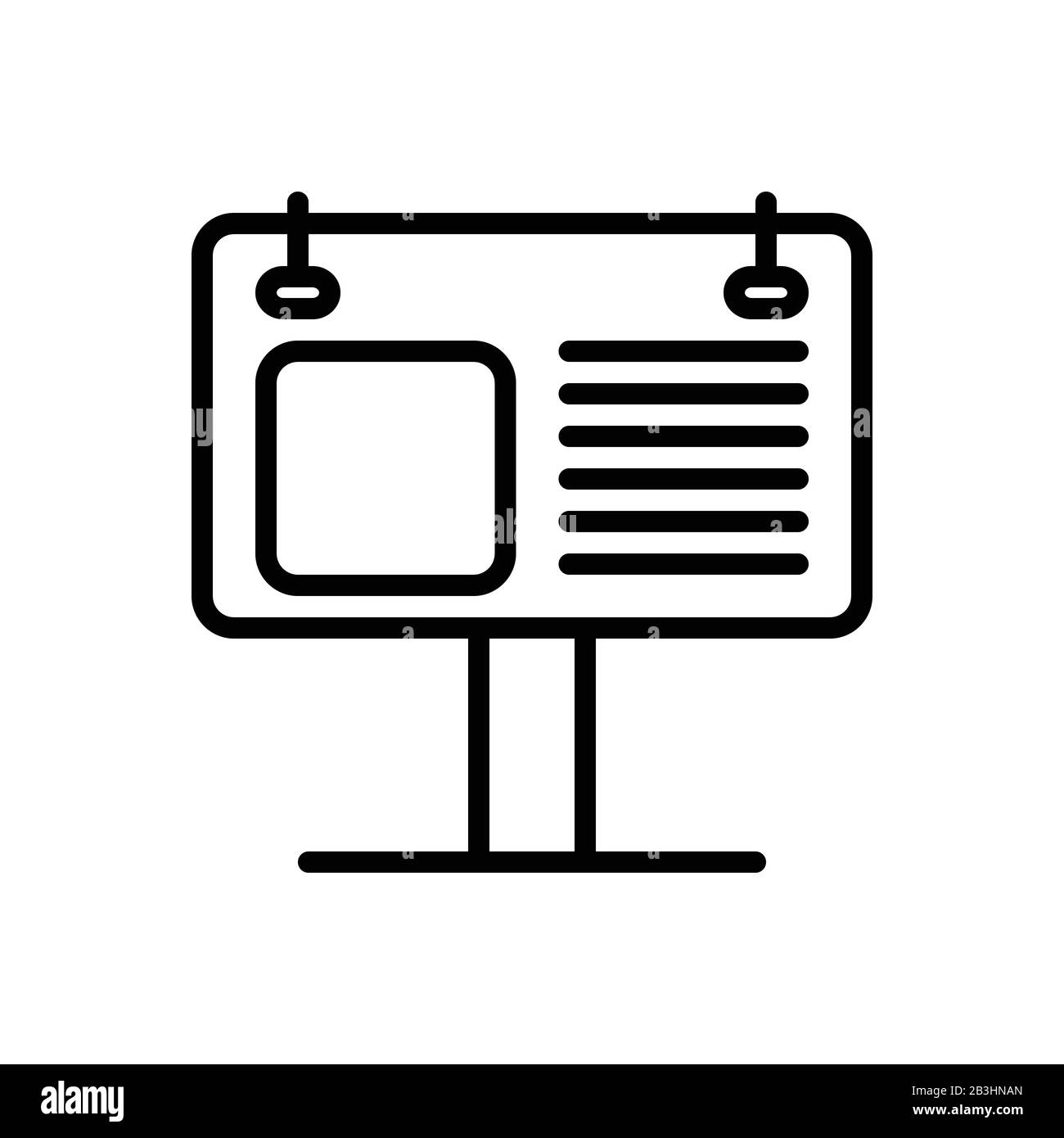 Billboard icon Black and White Stock Photos & Images - Alamy