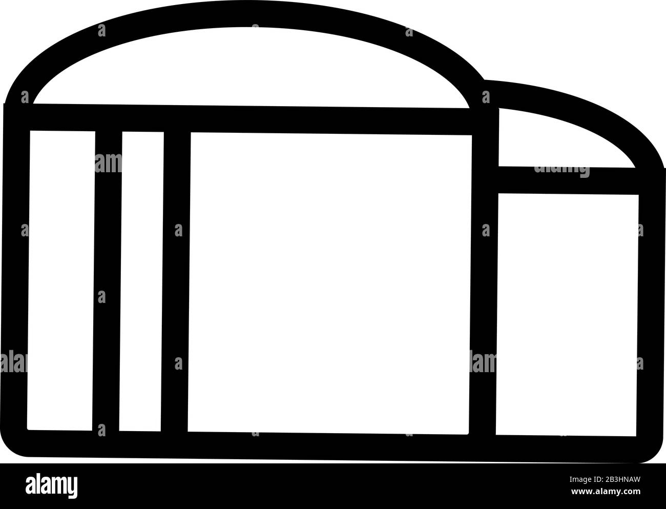 facility icon vector. Isolated contour symbol illustration Stock Vector ...
