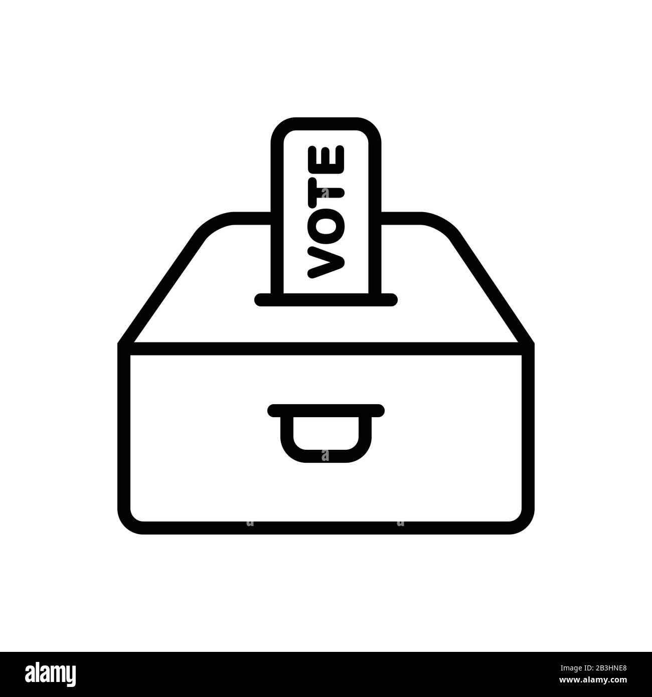Vote polling icon Stock Vector Image & Art - Alamy