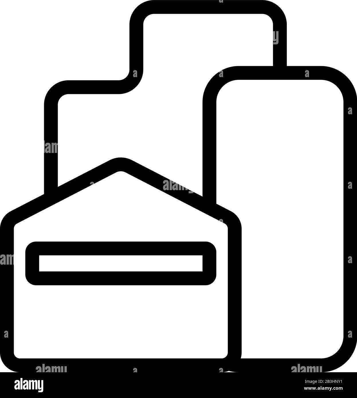 works icon vector. Isolated contour symbol illustration Stock Vector ...