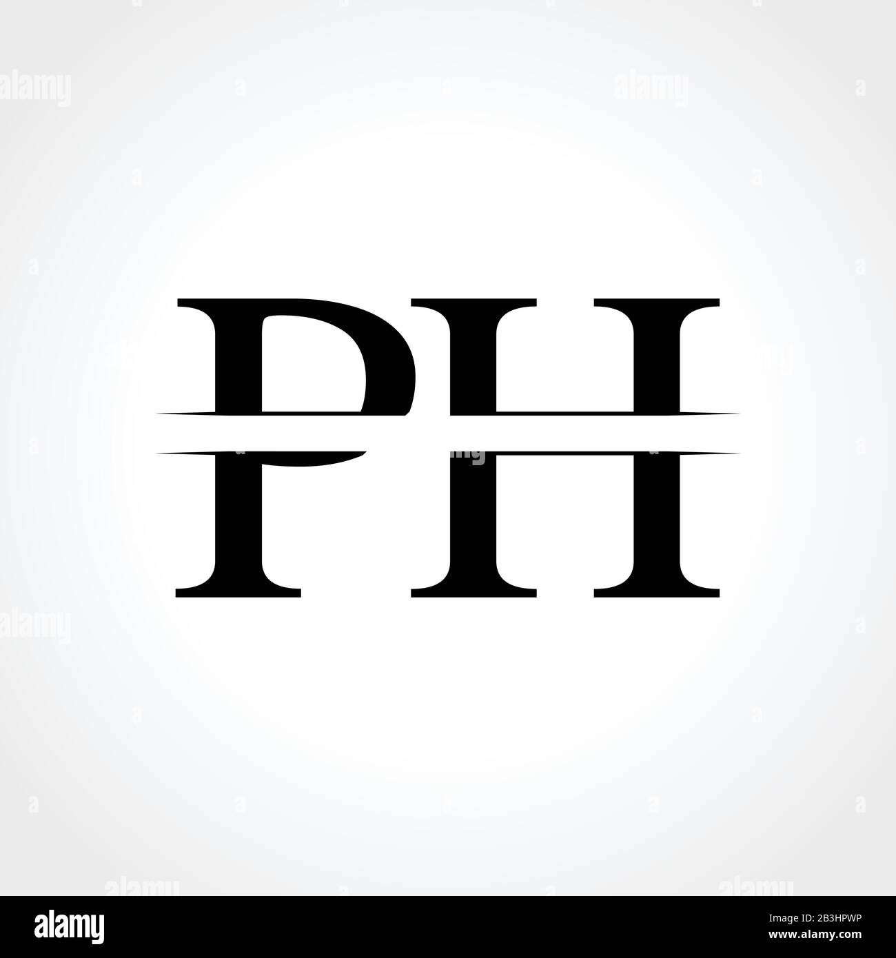Initial Monogram Letter PH Logo Design Vector Template. Abstract PH ...
