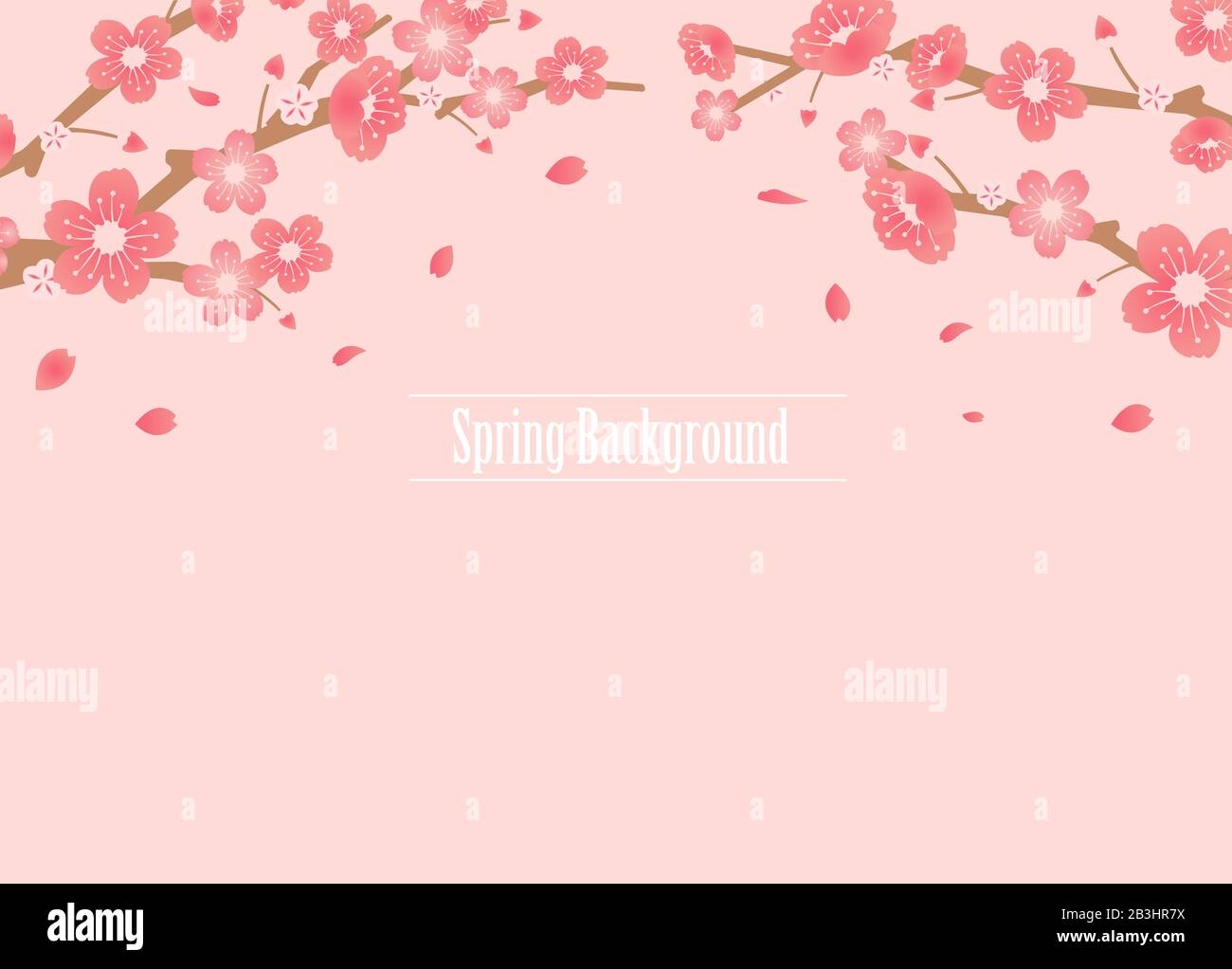 Spring blossom illustration Stock Vector Images - Alamy