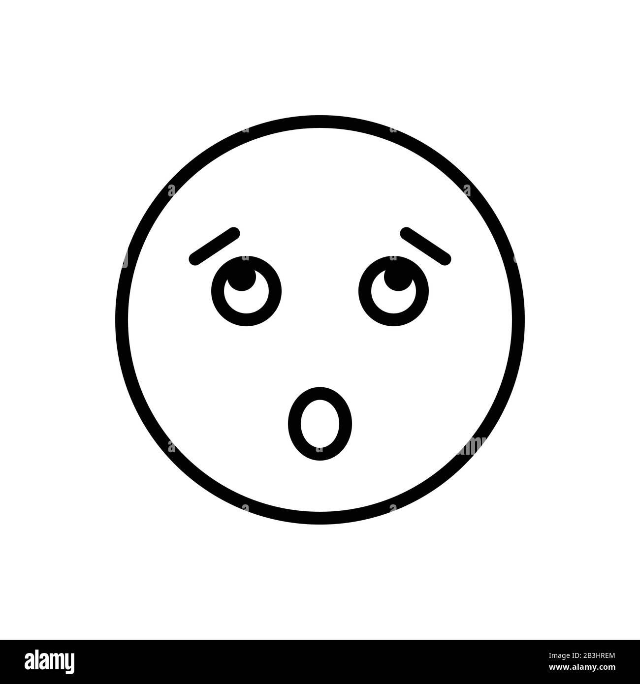 Surprised icon vector vectors Cut Out Stock Images & Pictures - Alamy
