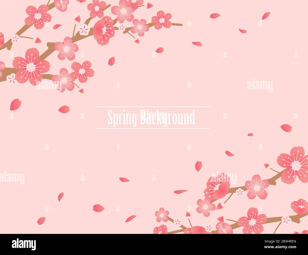 Spring blossom illustration Stock Vector Images - Alamy