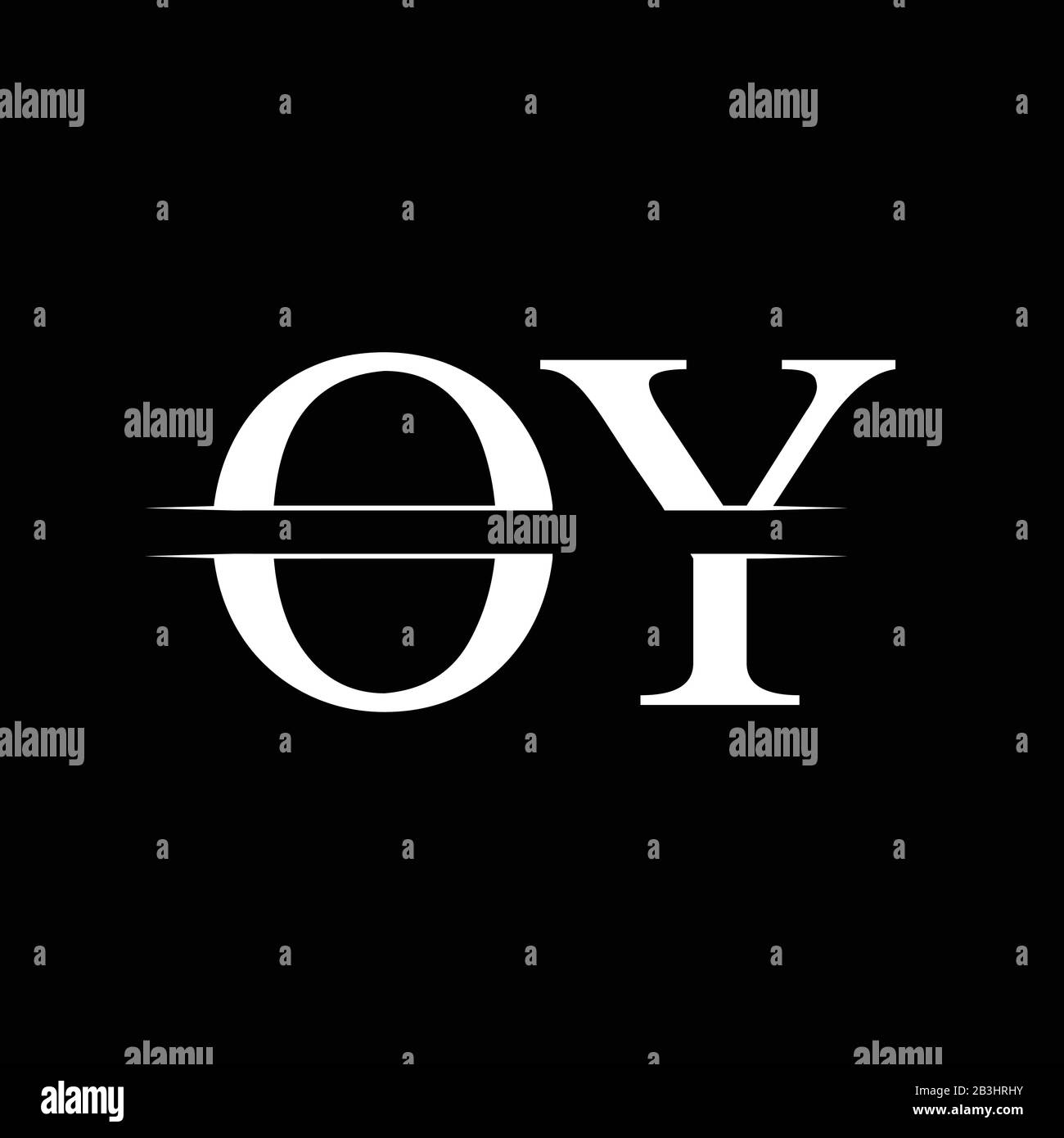 Initial Monogram Letter OY Logo Design Vector Template. OY Letter Logo ...