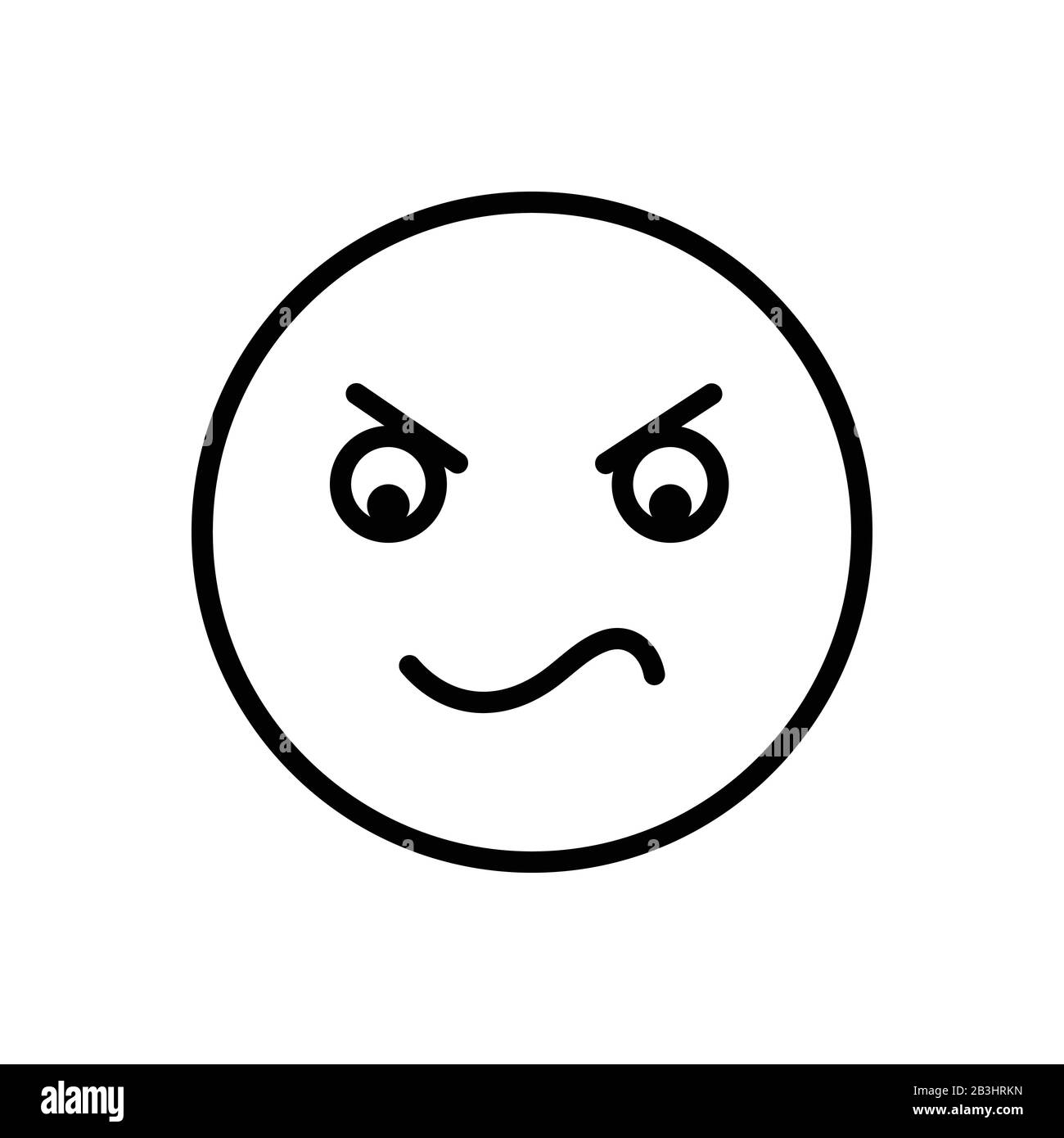 Angry icon hi-res stock photography and images - Alamy
