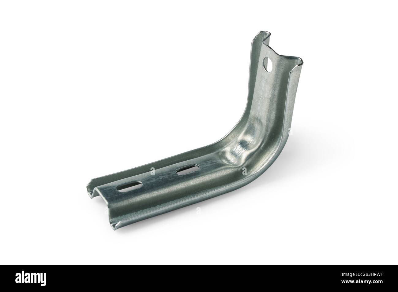 Rolled steel wall bracket isolated on white Stock Photo - Alamy