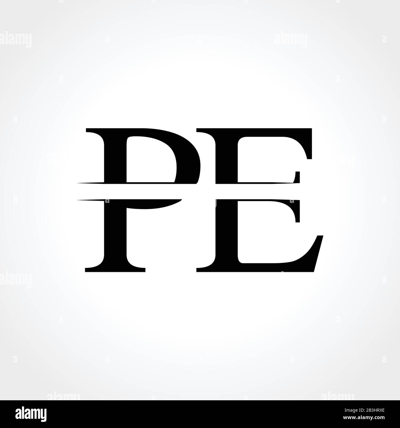 Pe logo design hi-res stock photography and images - Alamy