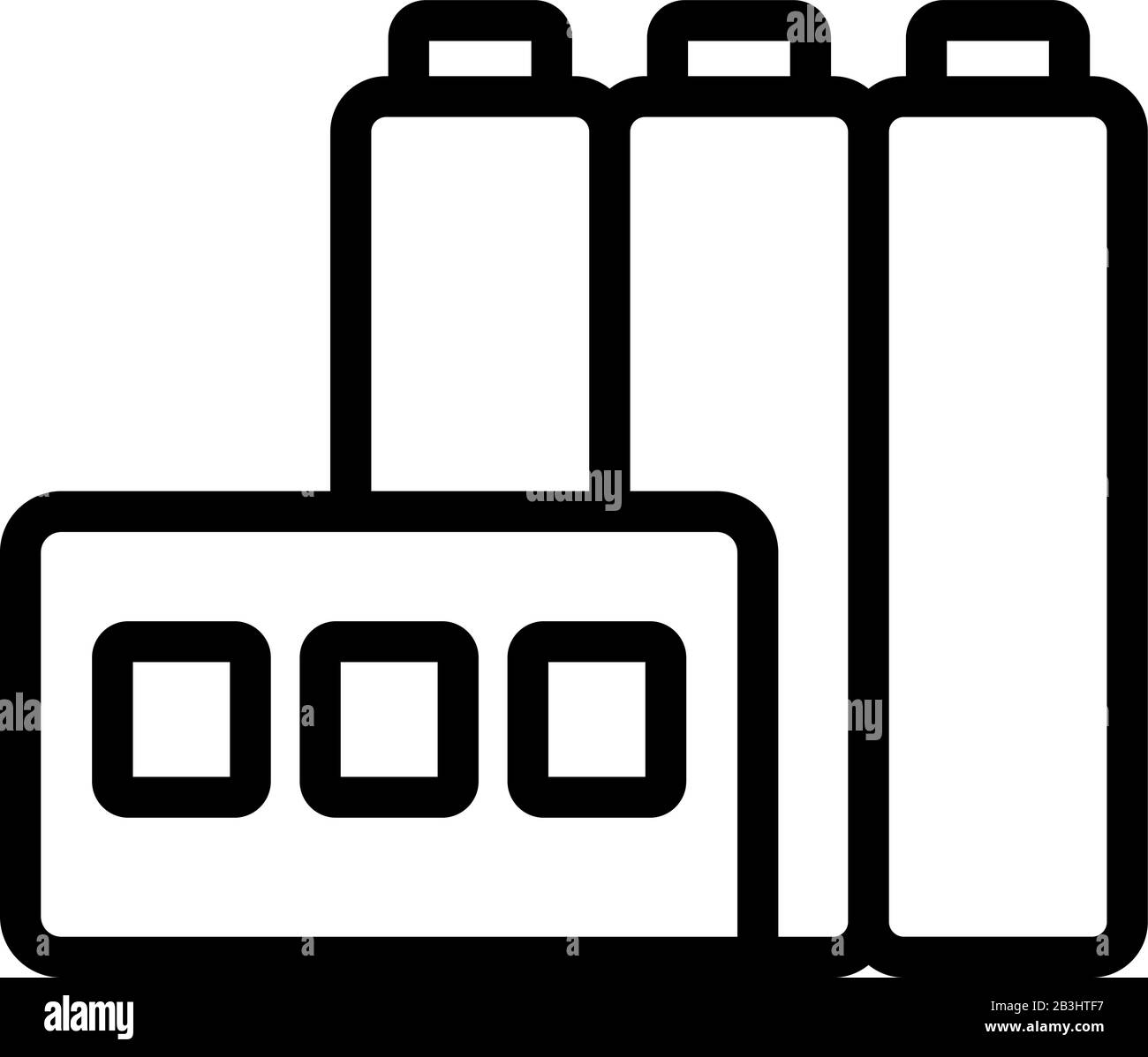 facility icon vector. Isolated contour symbol illustration Stock Vector ...