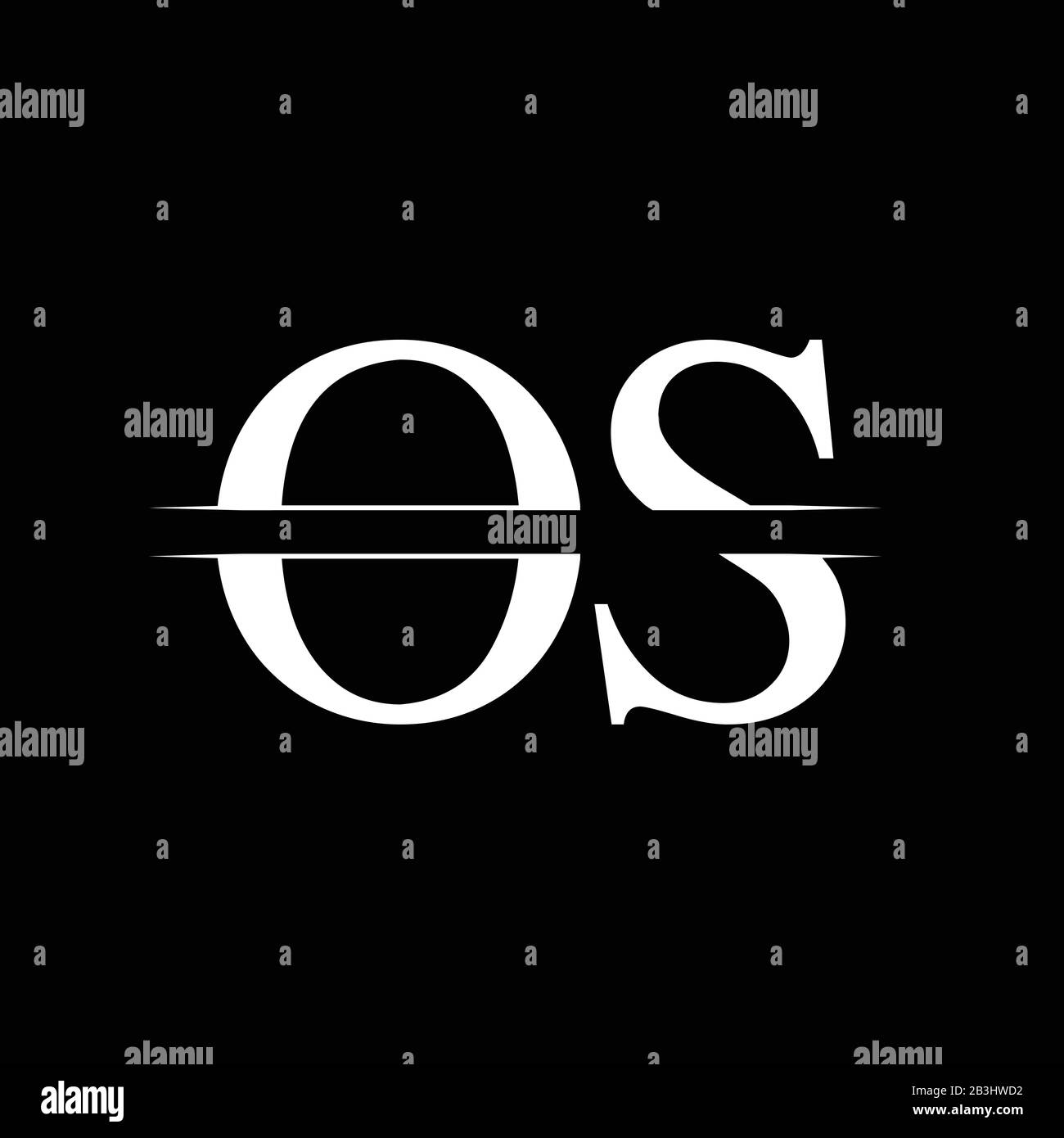 Initial Monogram Letter OS Logo Design Vector Template. OS Letter Logo Design Stock Vector Image ...