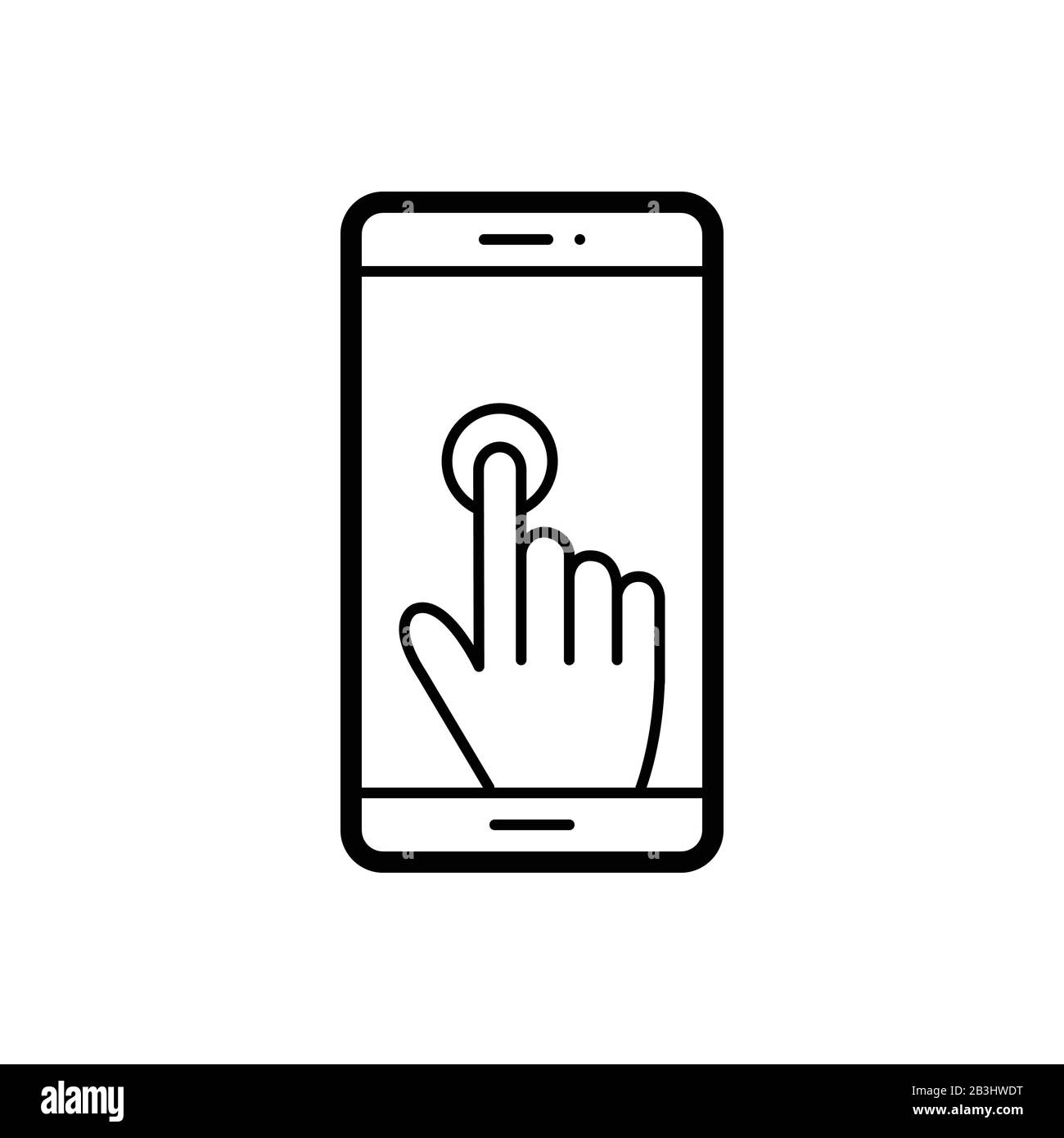 Touch screen icon Stock Vector Image & Art - Alamy
