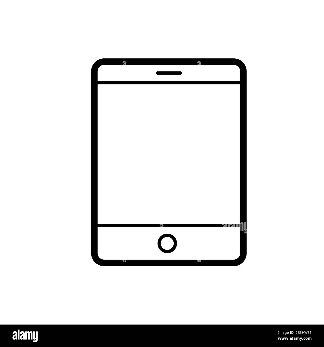 Icon tablet ipad android Cut Out Stock Images & Pictures - Alamy