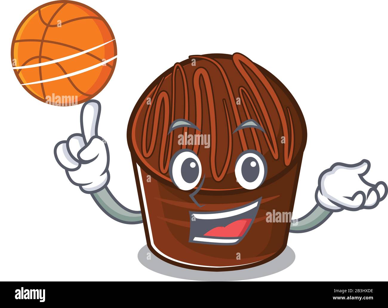 A Mascot Picture Of Chocolate Candy Cartoon Character Playing