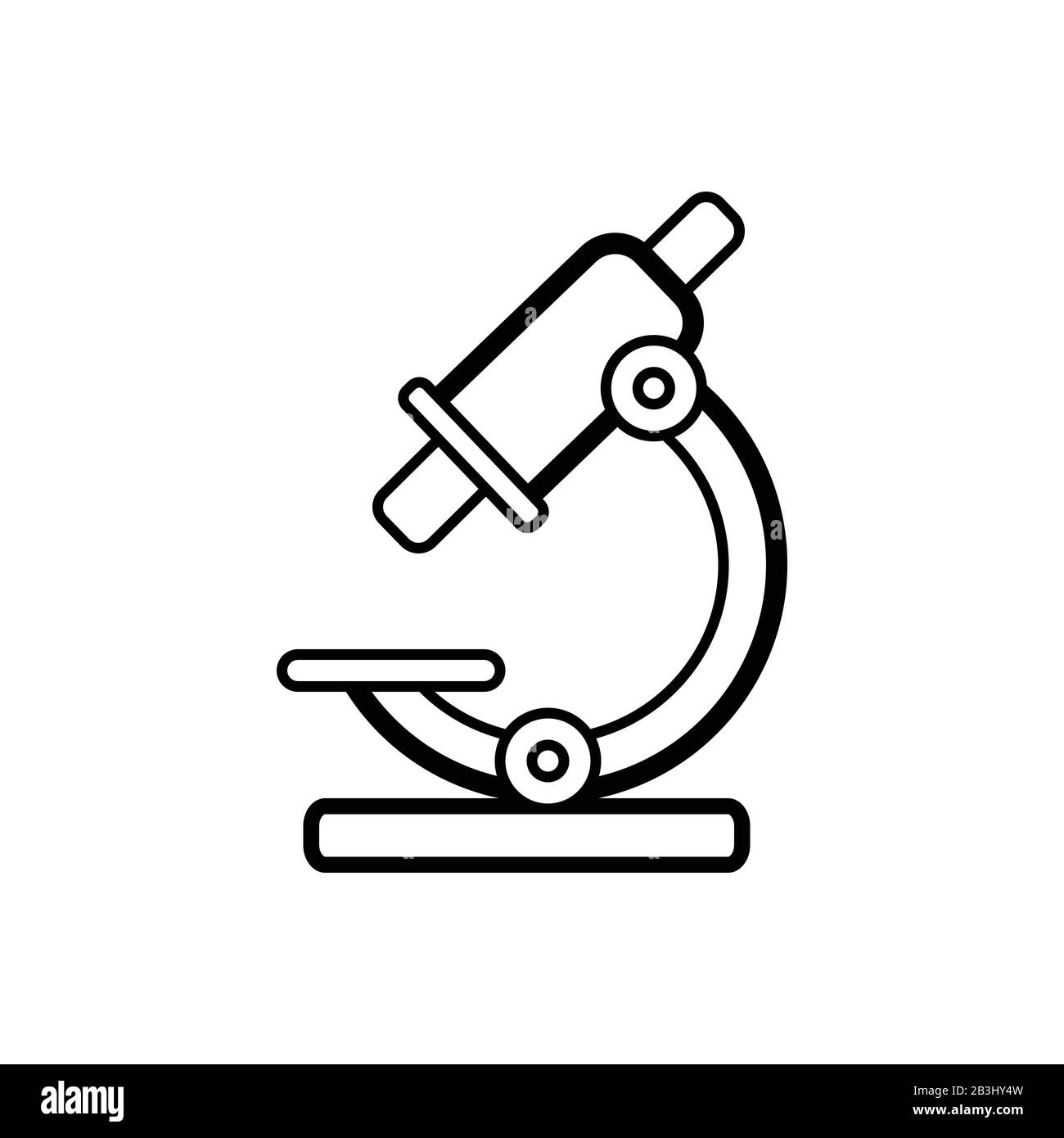 Microscope logo Black and White Stock Photos & Images - Alamy