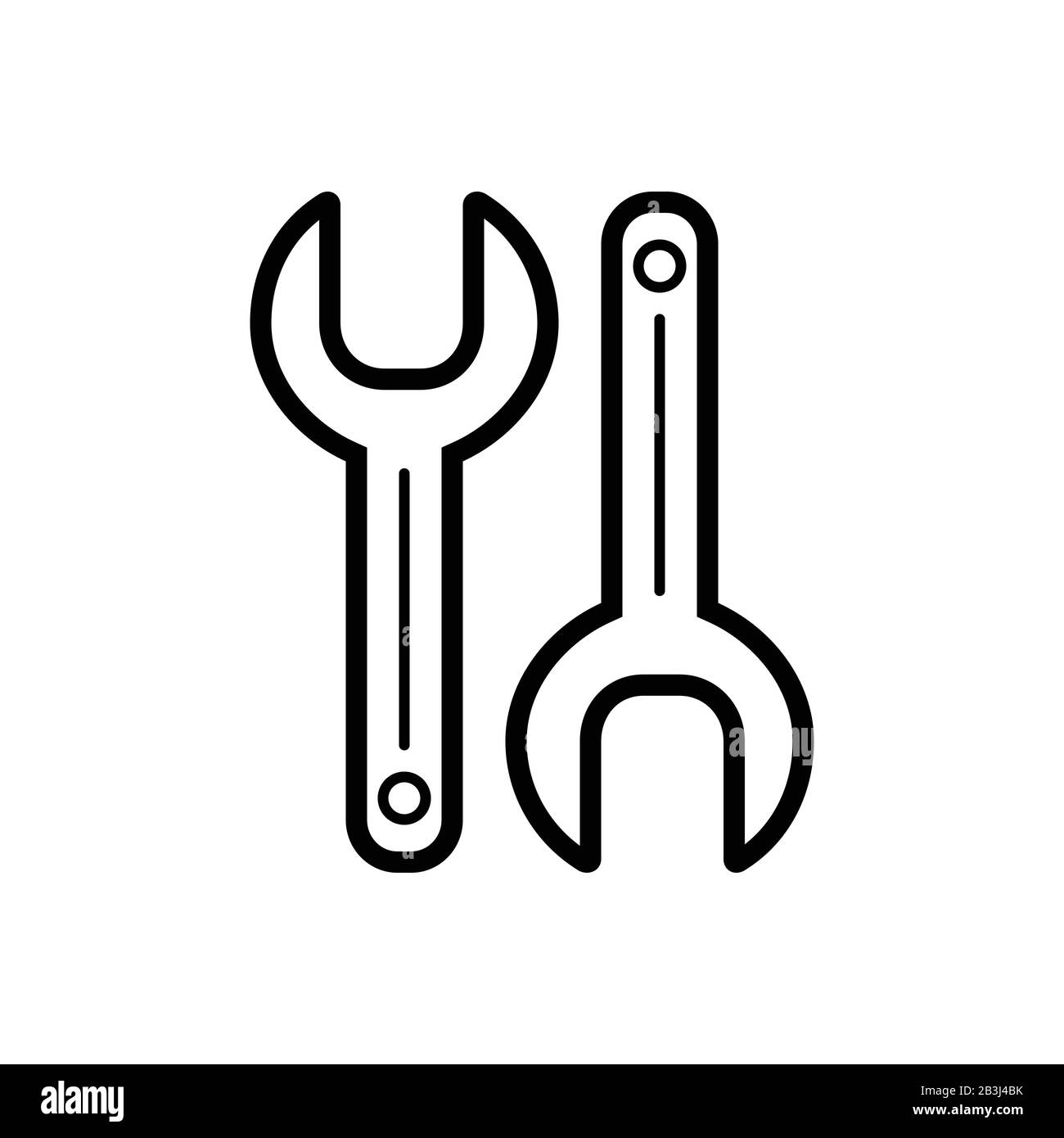 Spanner icon Stock Vector Images - Alamy