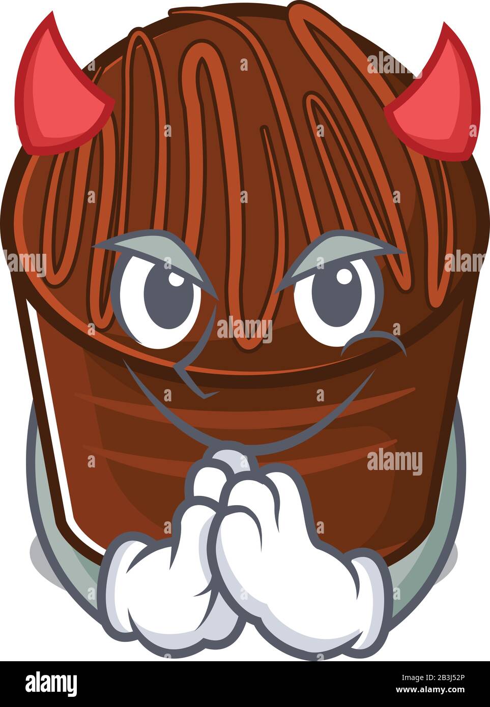 Devil chocolate candy Cartoon in character design Stock Vector Image ...