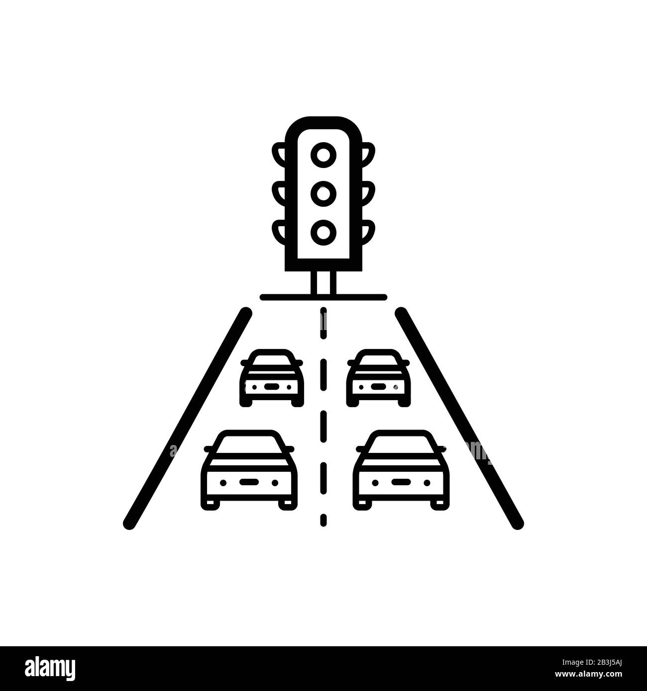 Highway traffic jam Cut Out Stock Images & Pictures - Alamy