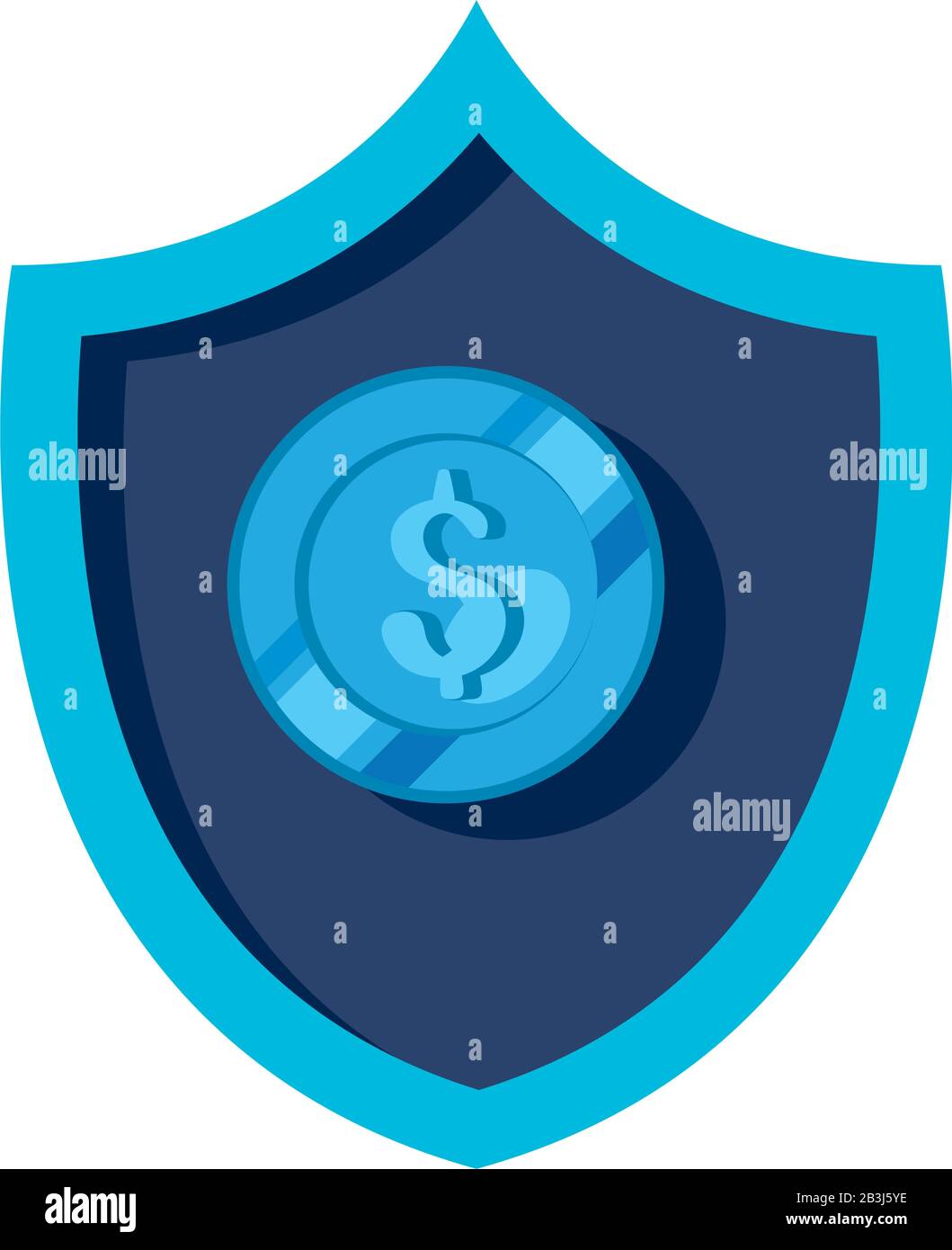 Dollar in shield money Cut Out Stock Images & Pictures - Alamy