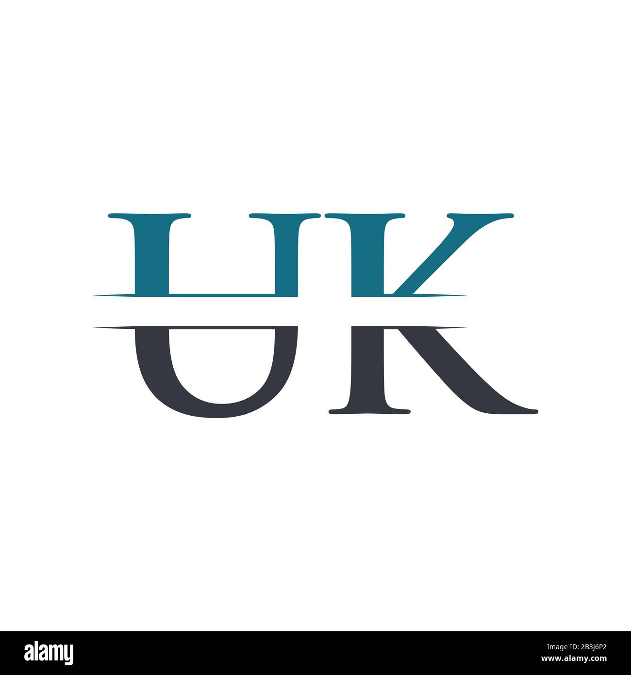 Initial Letter UK Logo Design Vector Template. UK Letter Logo Design ...
