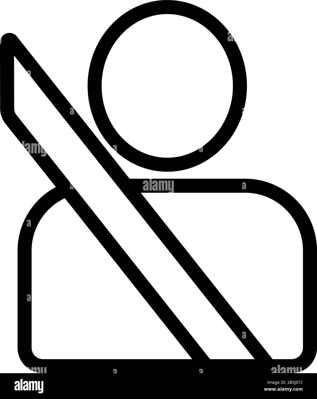 Seat belt icon vector. Isolated contour symbol illustration Stock ...