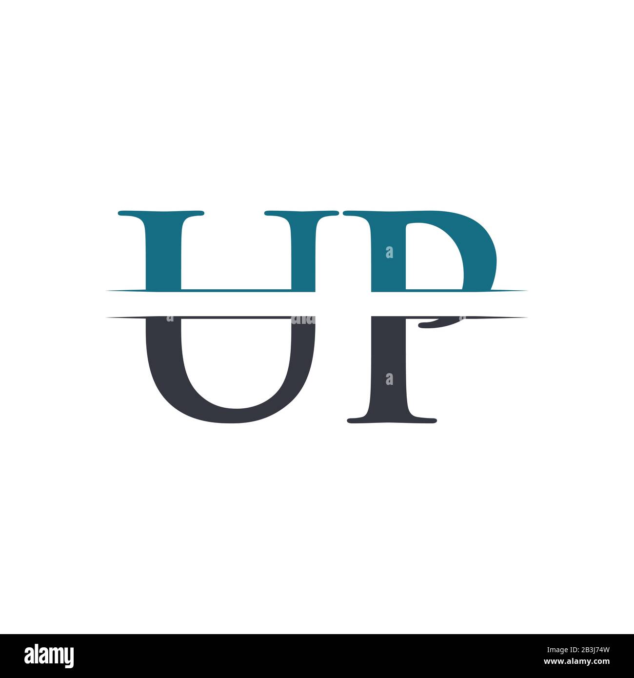 Initial Letter UP Logo Design Vector Template. UP Letter Logo Design ...