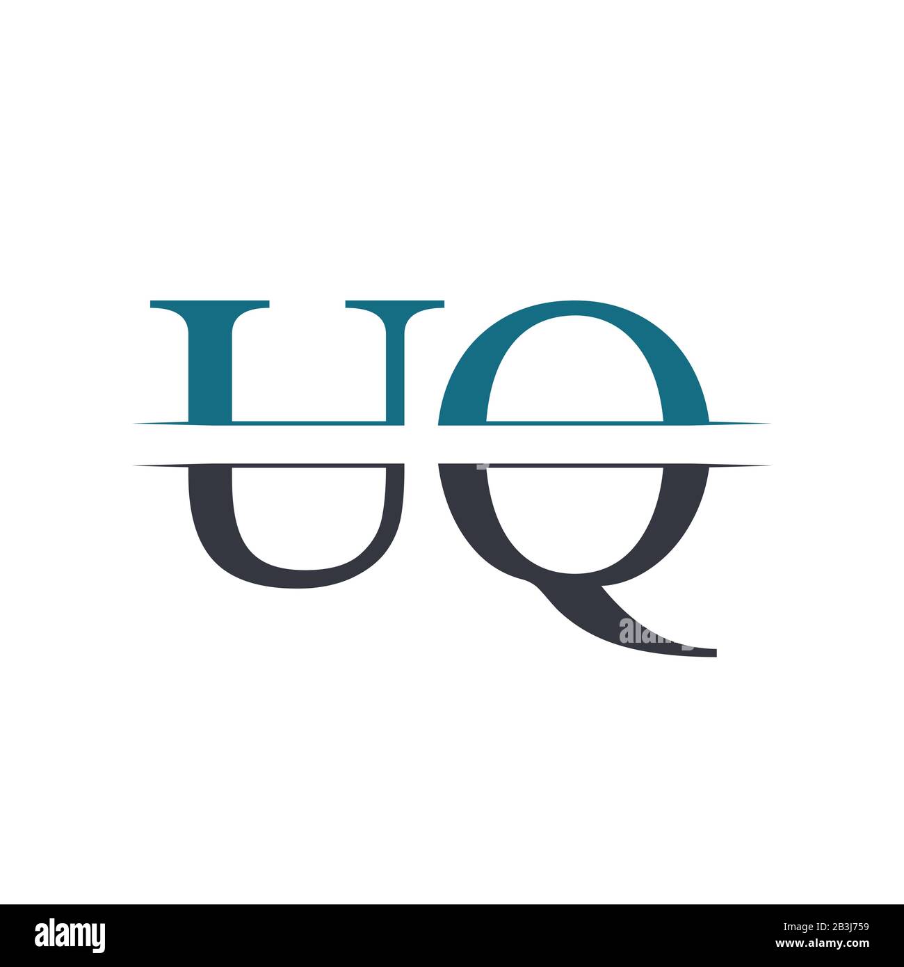 Initial Letter UQ Logo Design Vector Template. UQ Letter Logo Design ...