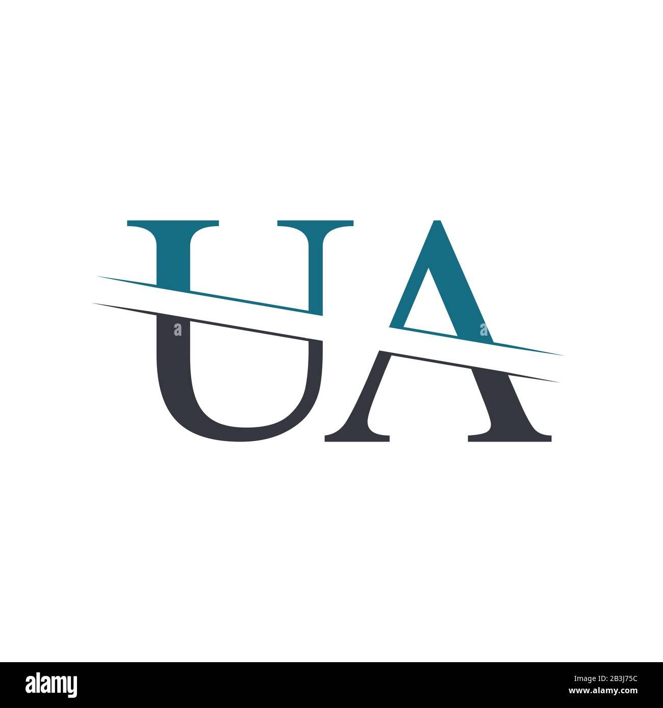 Initial Letter UA Logo Design Vector Template. UA Letter Logo Design ...