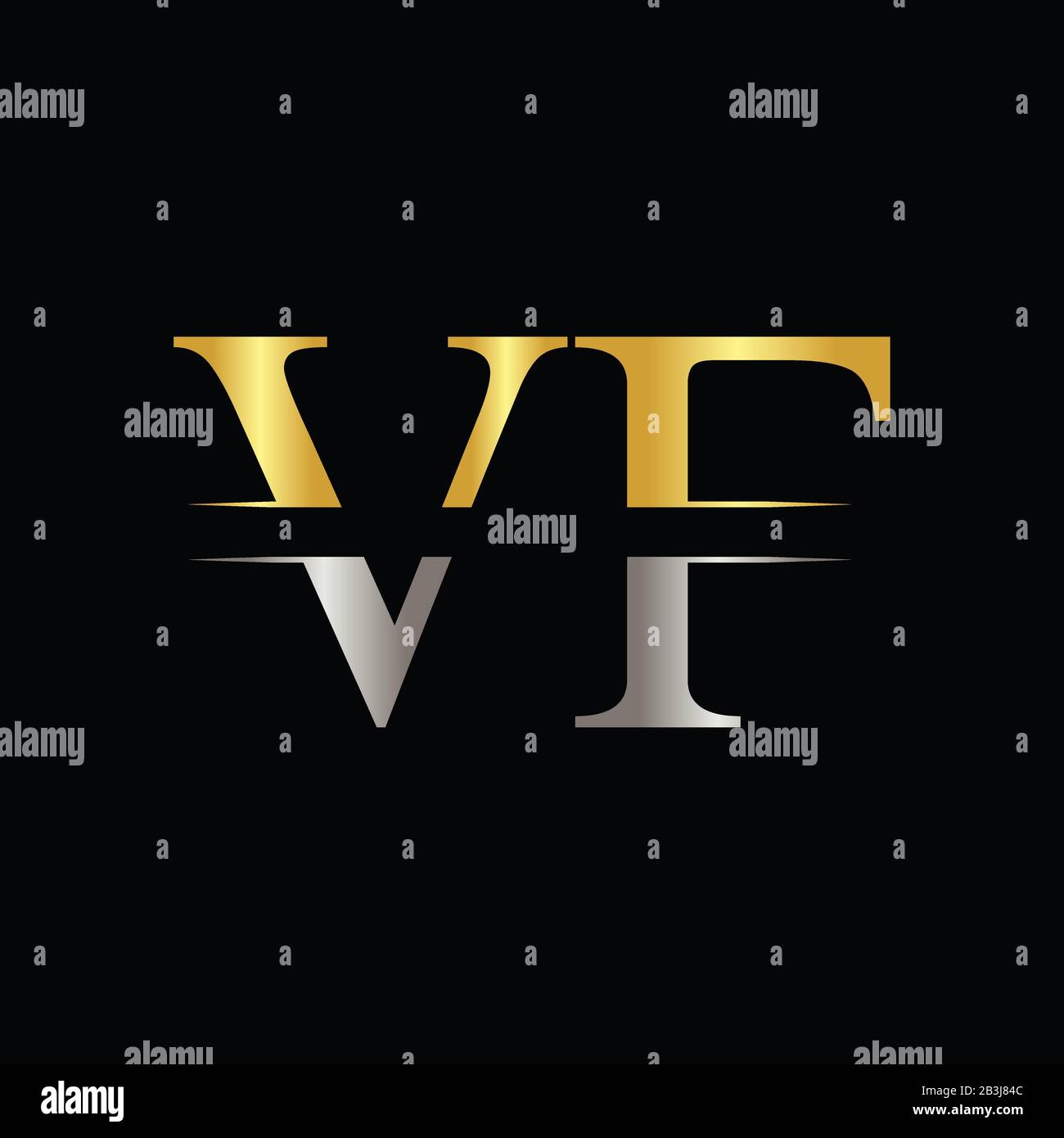 Letter vf vector vectors hi-res stock photography and images - Alamy