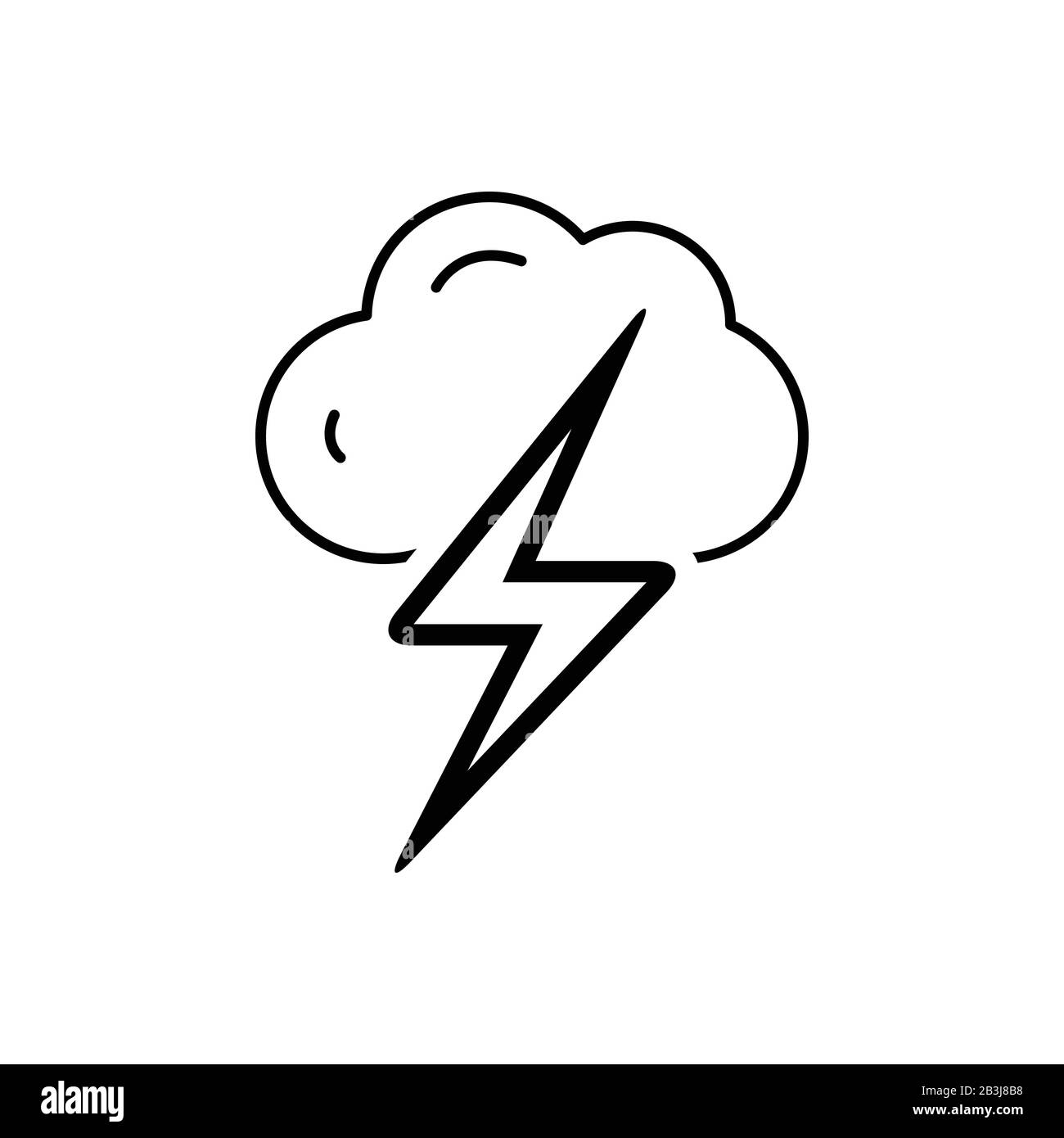 Thunder icon Black and White Stock Photos & Images - Alamy