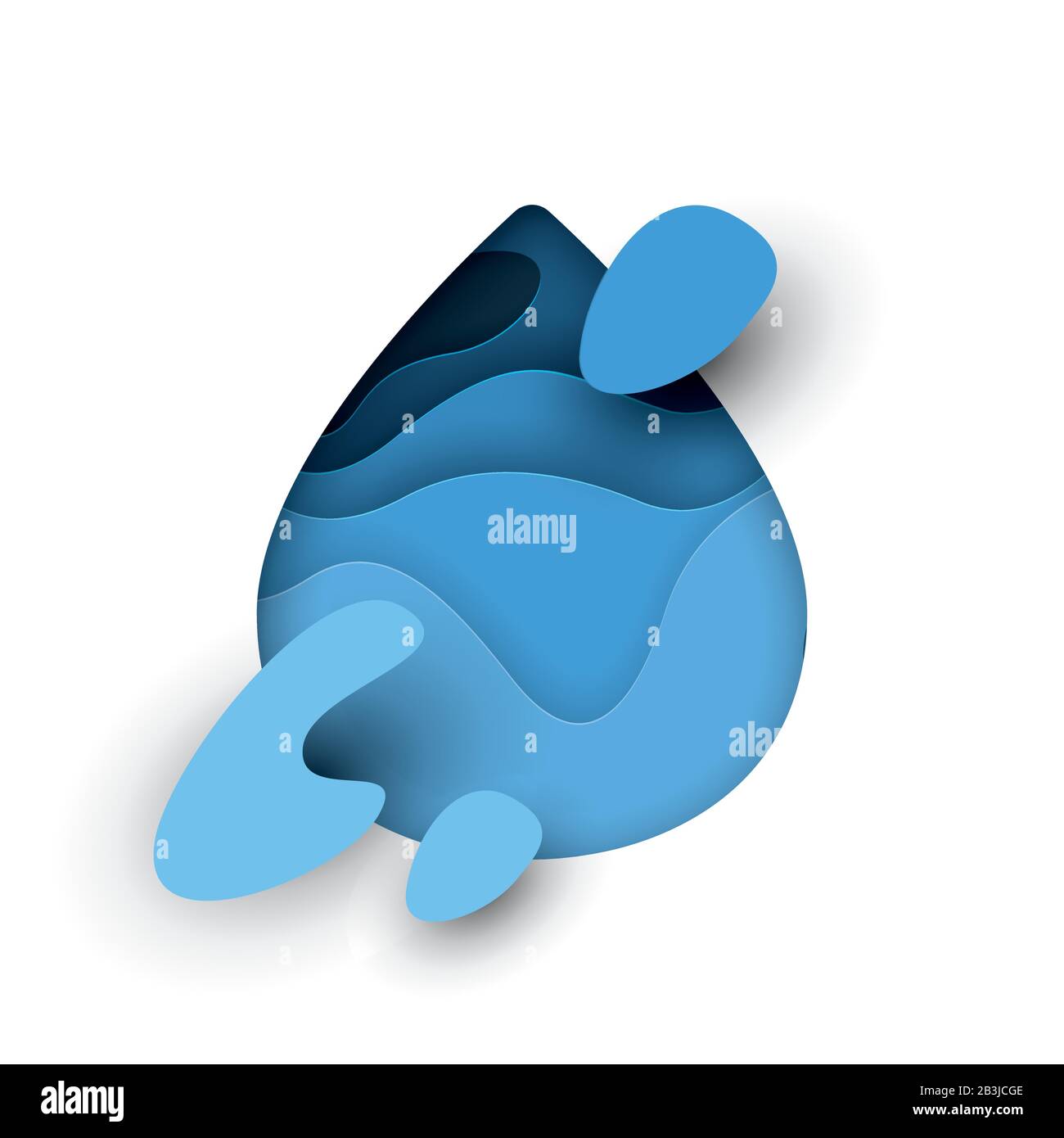 World water day design Cut Out Stock Images & Pictures - Alamy