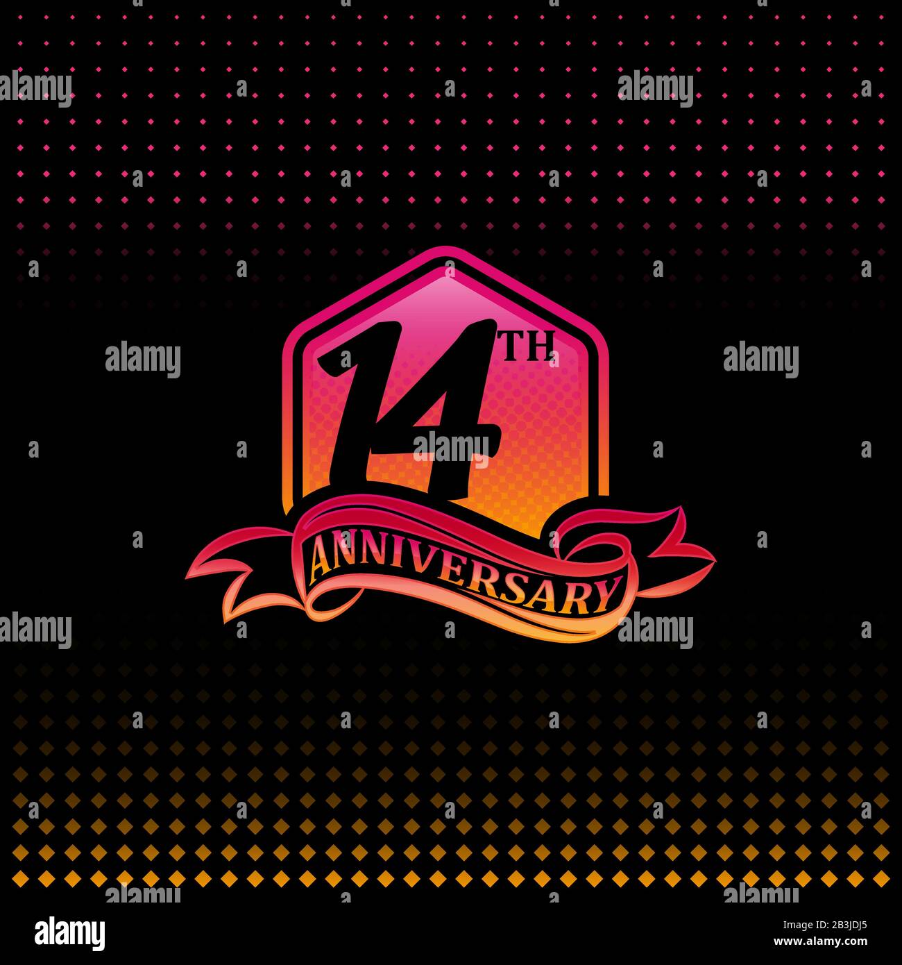 14th birthday card Stock Vector Images - Alamy