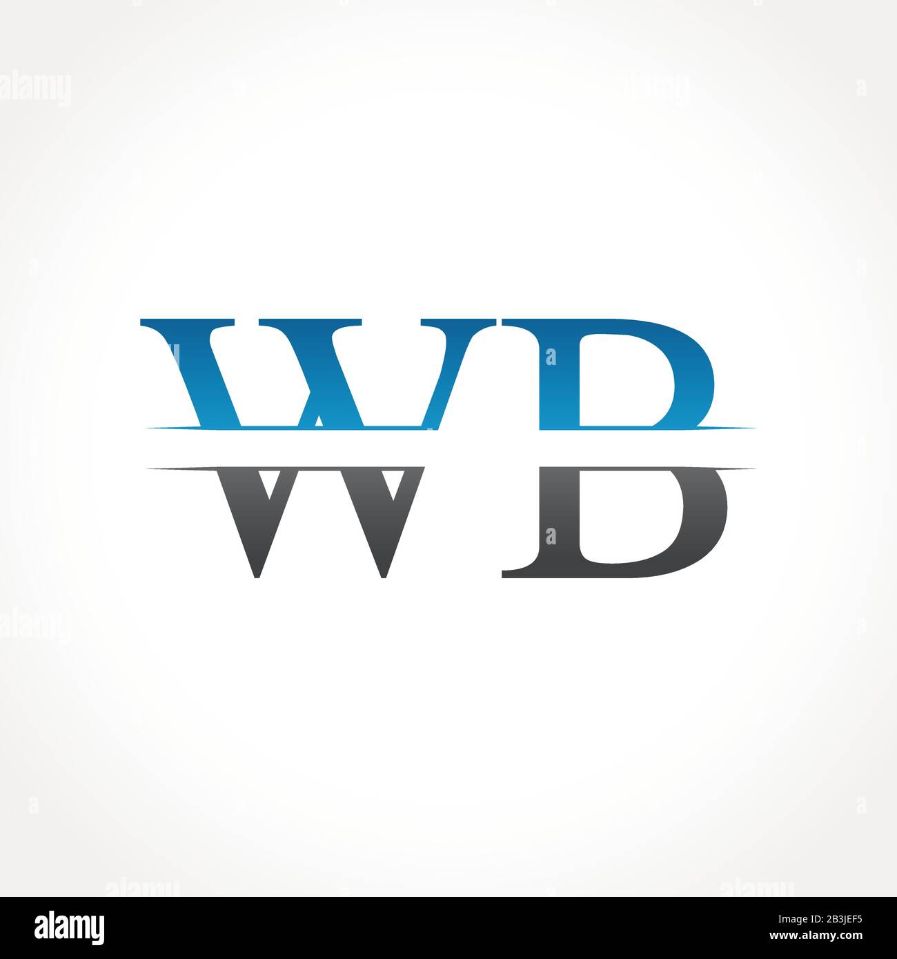 Logo initial wb Stock Vector Images - Alamy