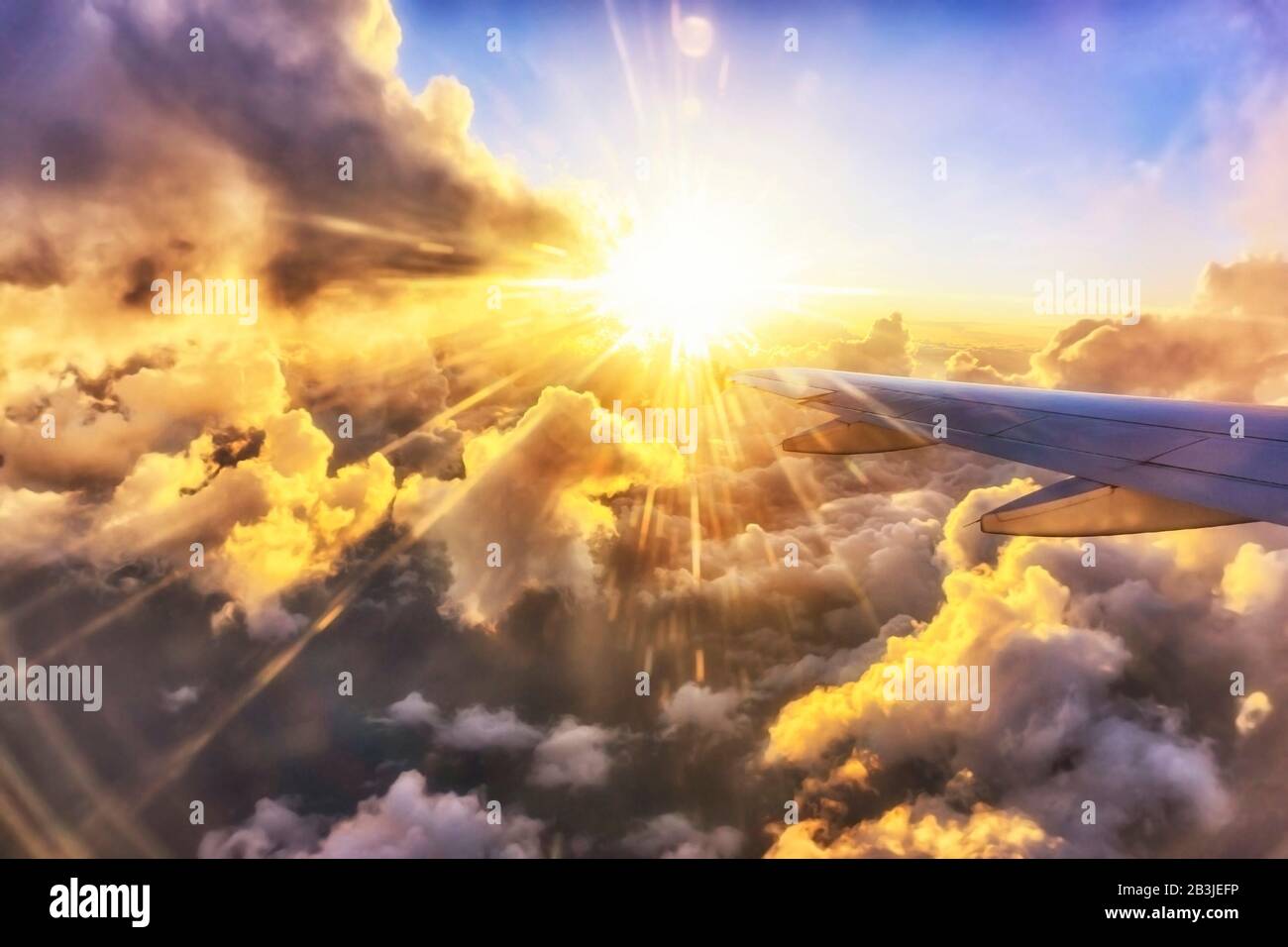 Beautiful sunset wing through hi-res stock photography and images - Alamy