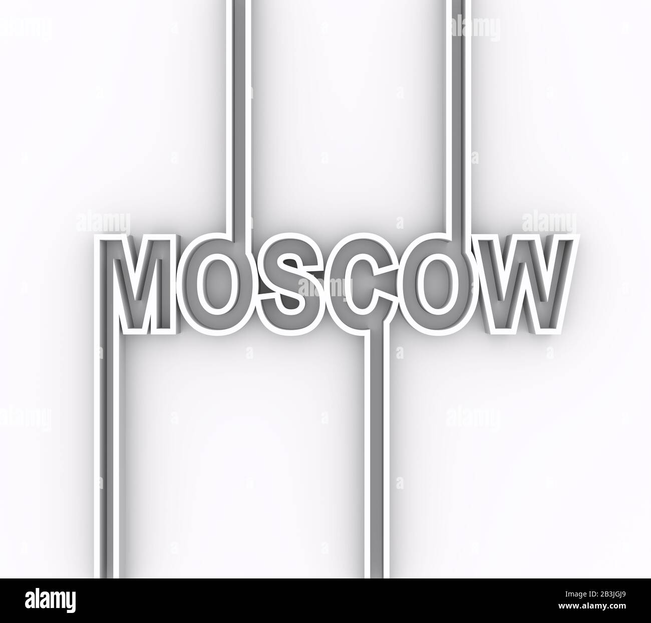 Moscow city name Stock Photo - Alamy