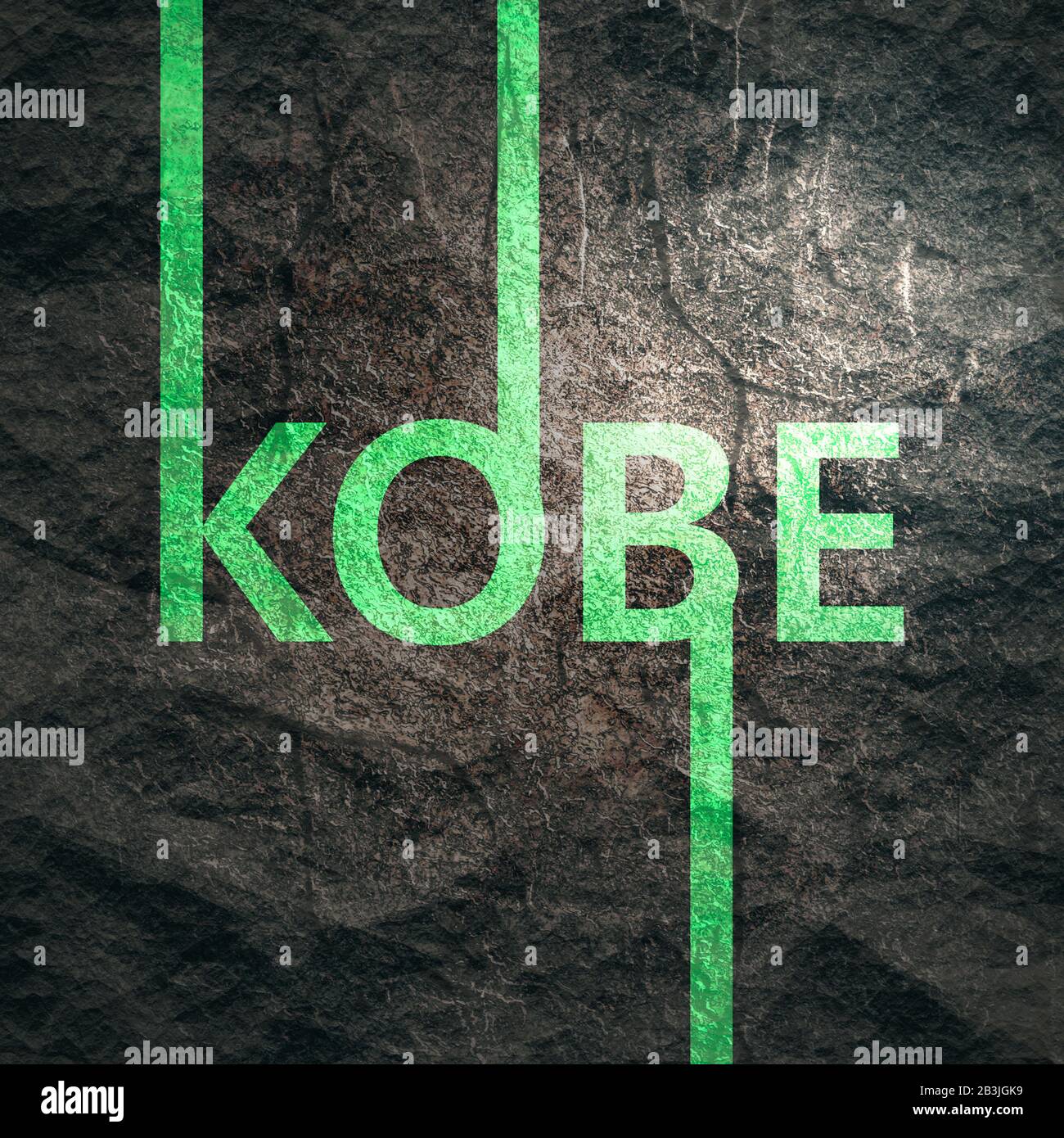 Kobe city name Stock Photo - Alamy