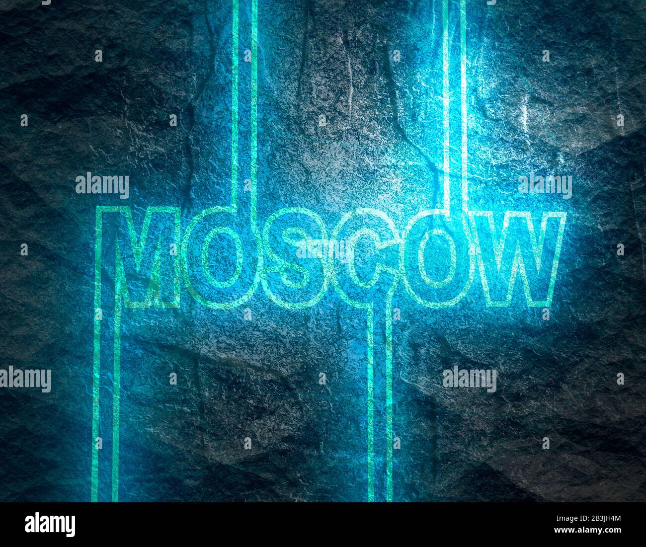 Moscow city name Stock Photo - Alamy