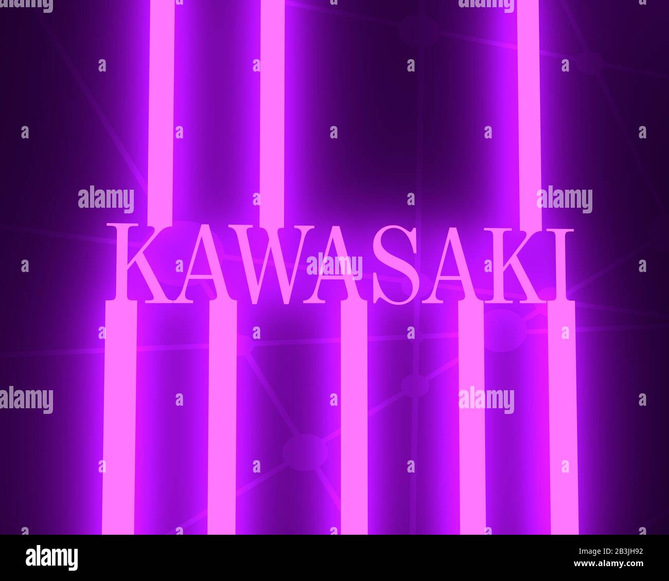 Kawasaki City Name Stock Photo Alamy